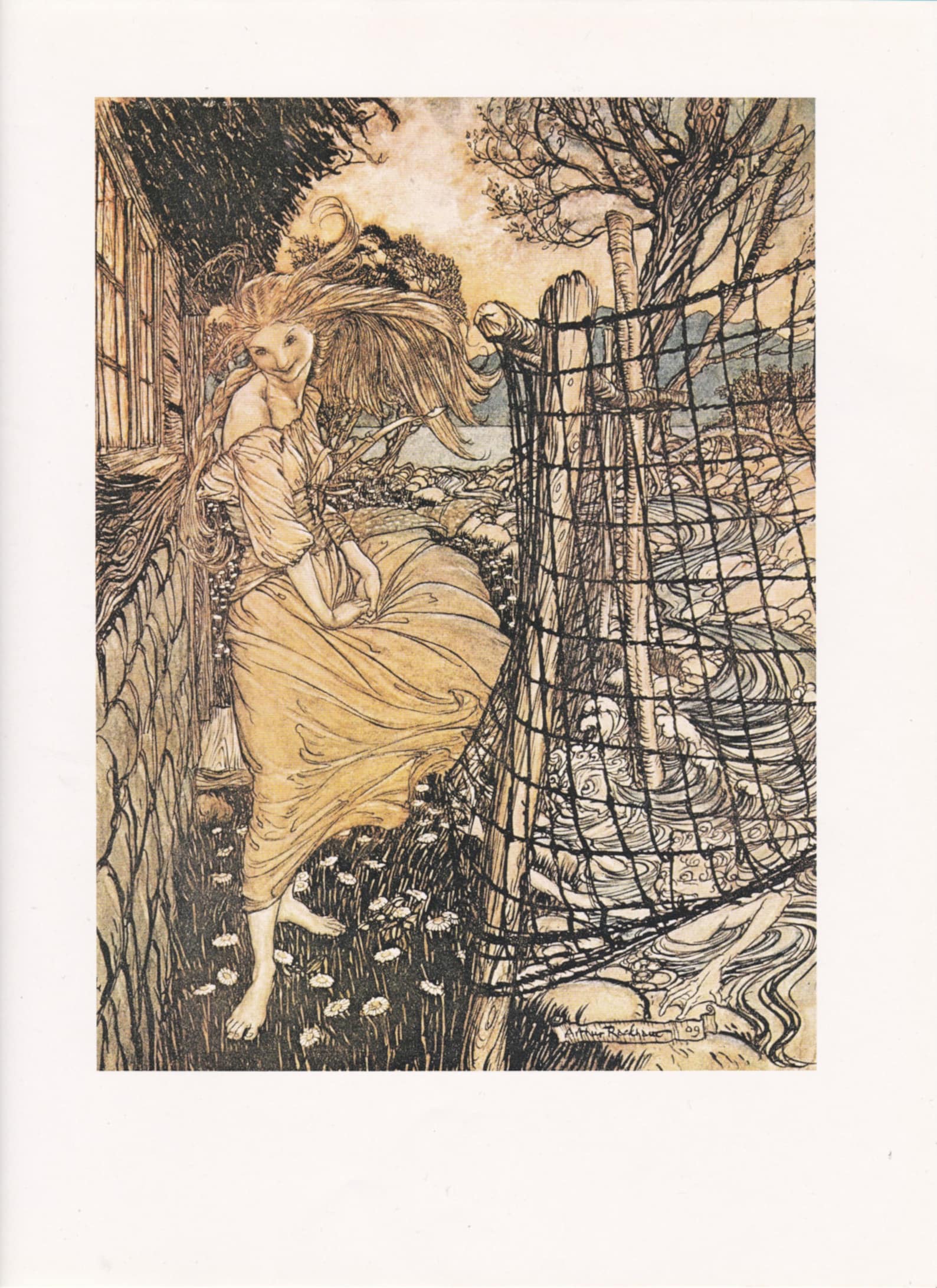 Arthur Rackham Original Vintage Art Print. Perfect for Nursery or ...