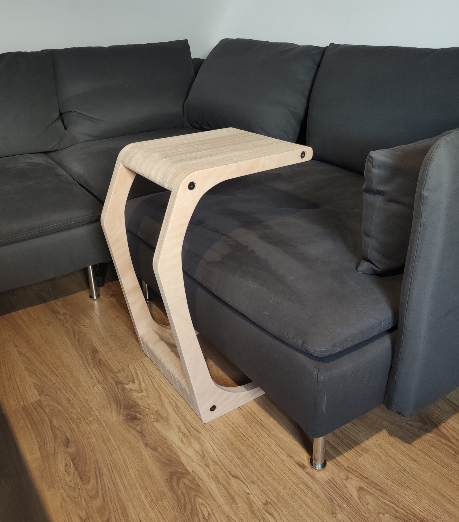 C Couch Table, C Shape Computer Table, Modern Sofa Side Table, End ...