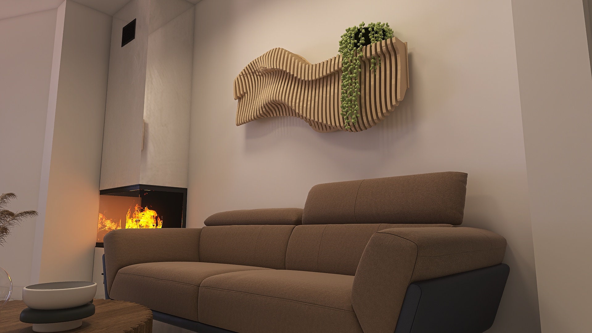 Parametric Shelf, Waves Hanging Shelf, Shelf Above the Sofa,spatial ...