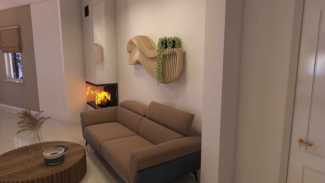 Parametric Shelf, Waves Hanging Shelf, Shelf Above the Sofa,spatial ...
