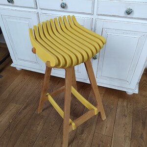 Kitchen Stool, Yellow Stool, Bar Stool, Designer Chair, Modern Chair ...