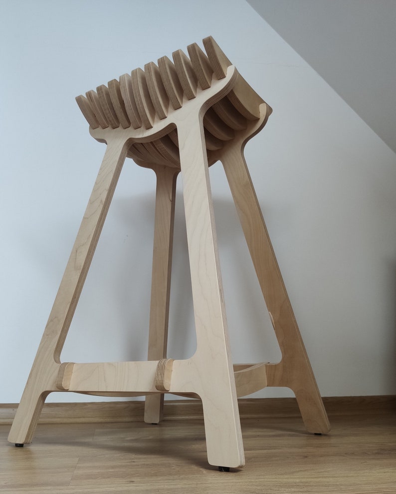 SET OF 2 PIECES Bar Stool, Design Chair, Modern Chair, Industrial Stool ...