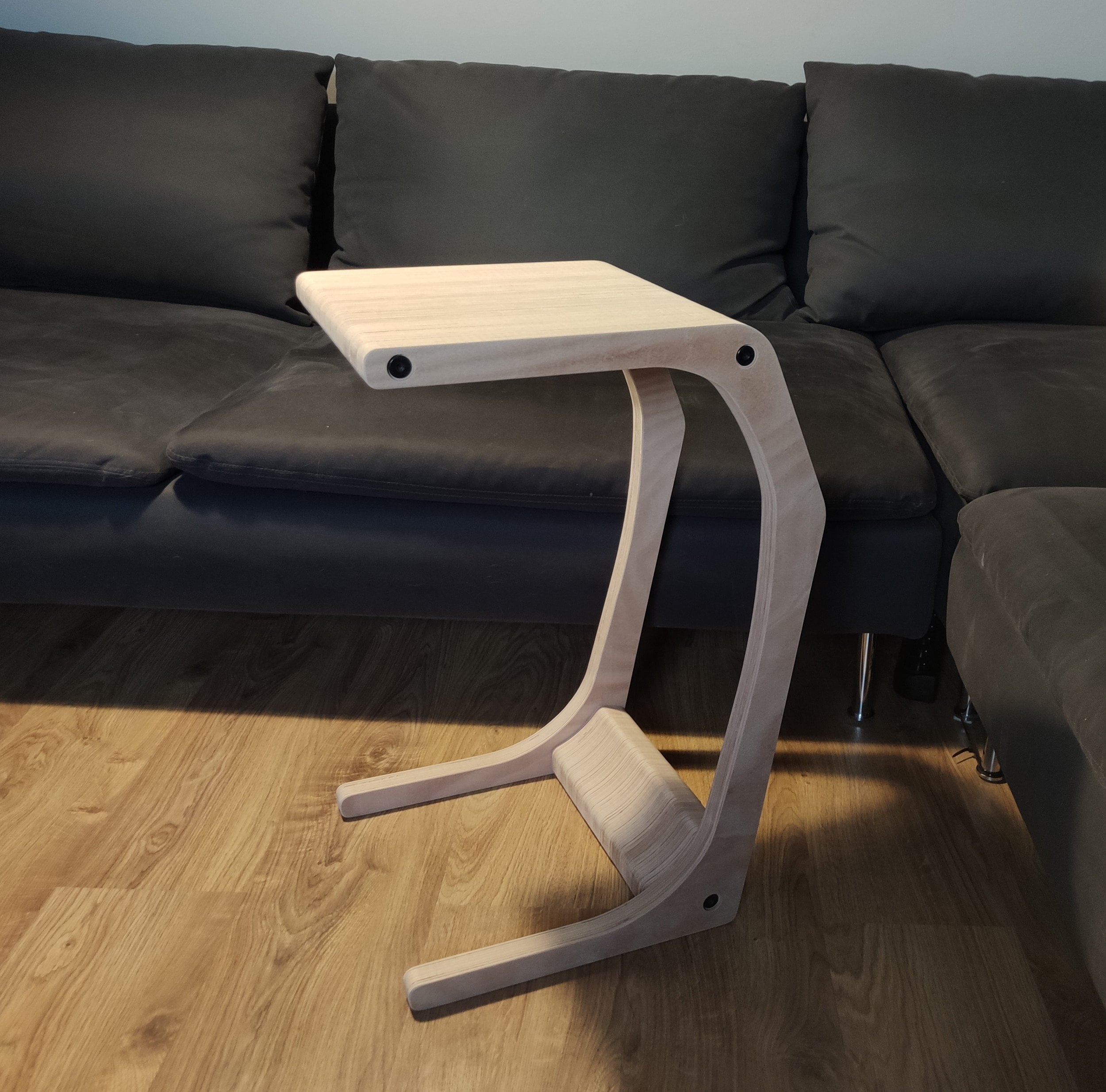 C Couch Table, C Shape Computer Table, Modern Sofa Side Table, End ...