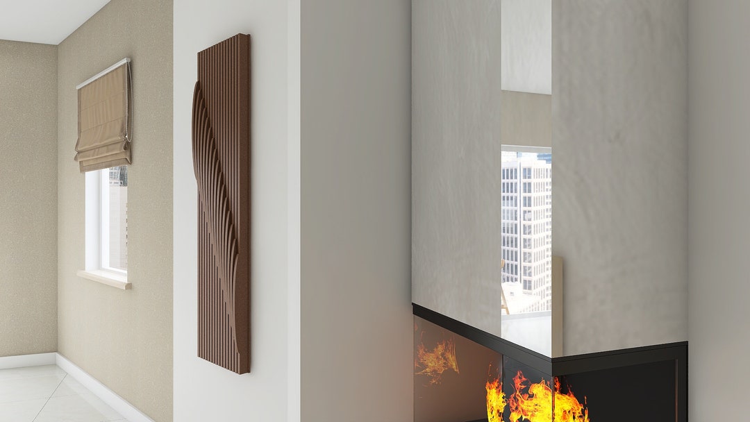 Narrow and Tall Wall Decoration for the Living Room, High Looking Wall ...