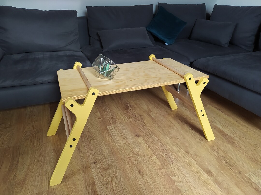 Original Coffee Table, Yellow Table, Folding Table - Etsy