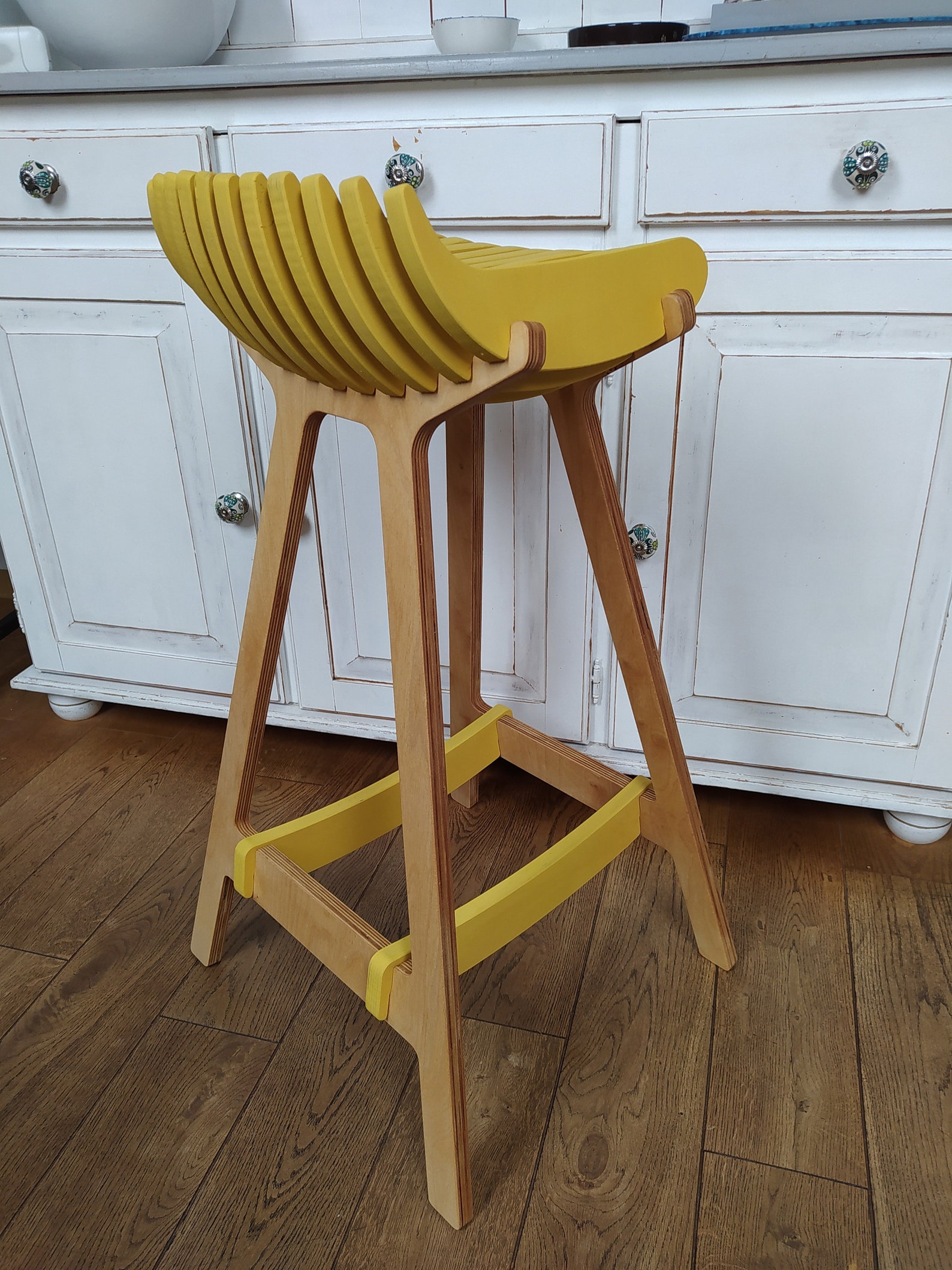 Kitchen Stool, Yellow Stool, Bar Stool, Designer Chair, Modern Chair ...