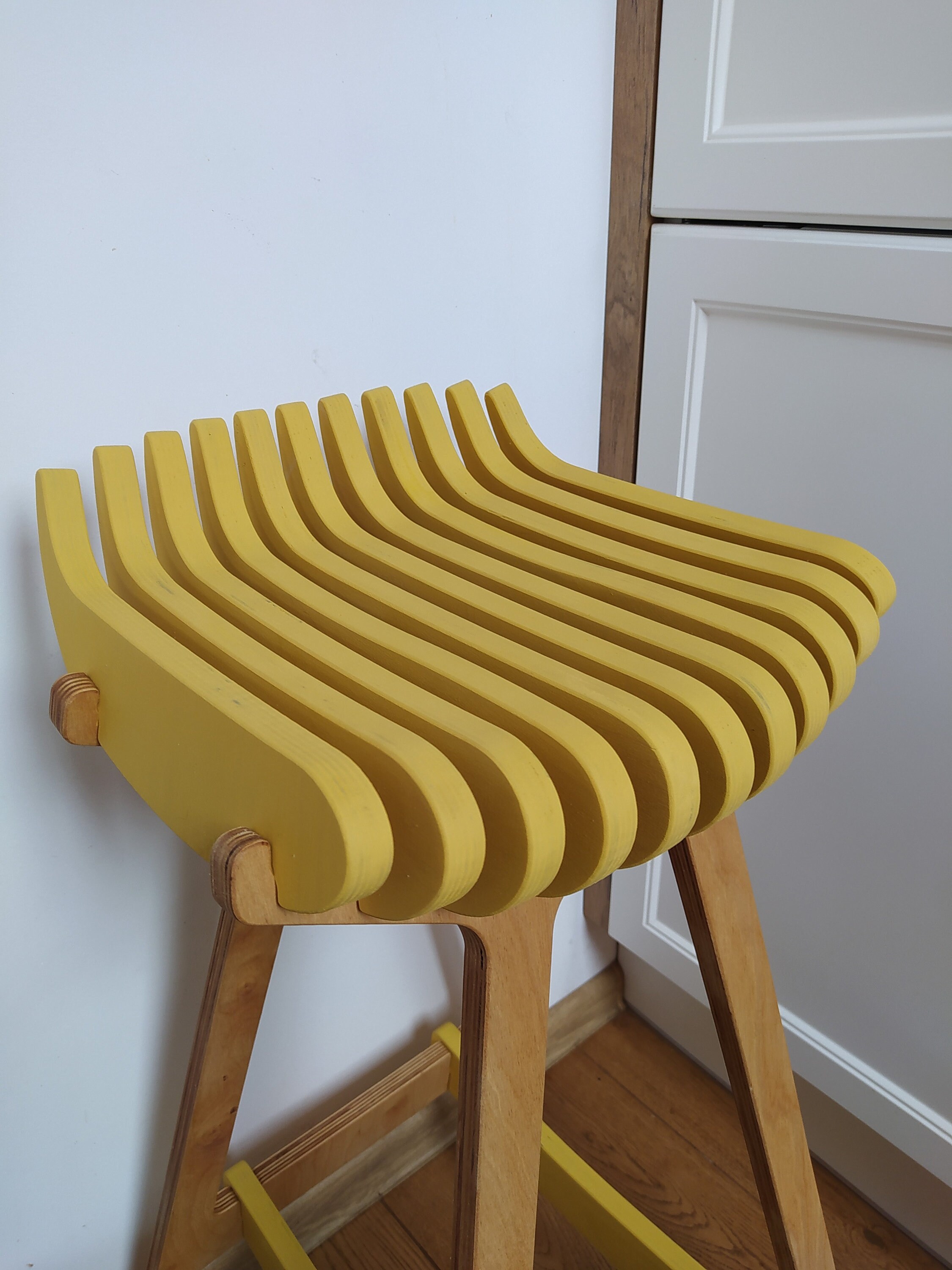Kitchen Stool, Yellow Stool, Bar Stool, Designer Chair, Modern Chair ...