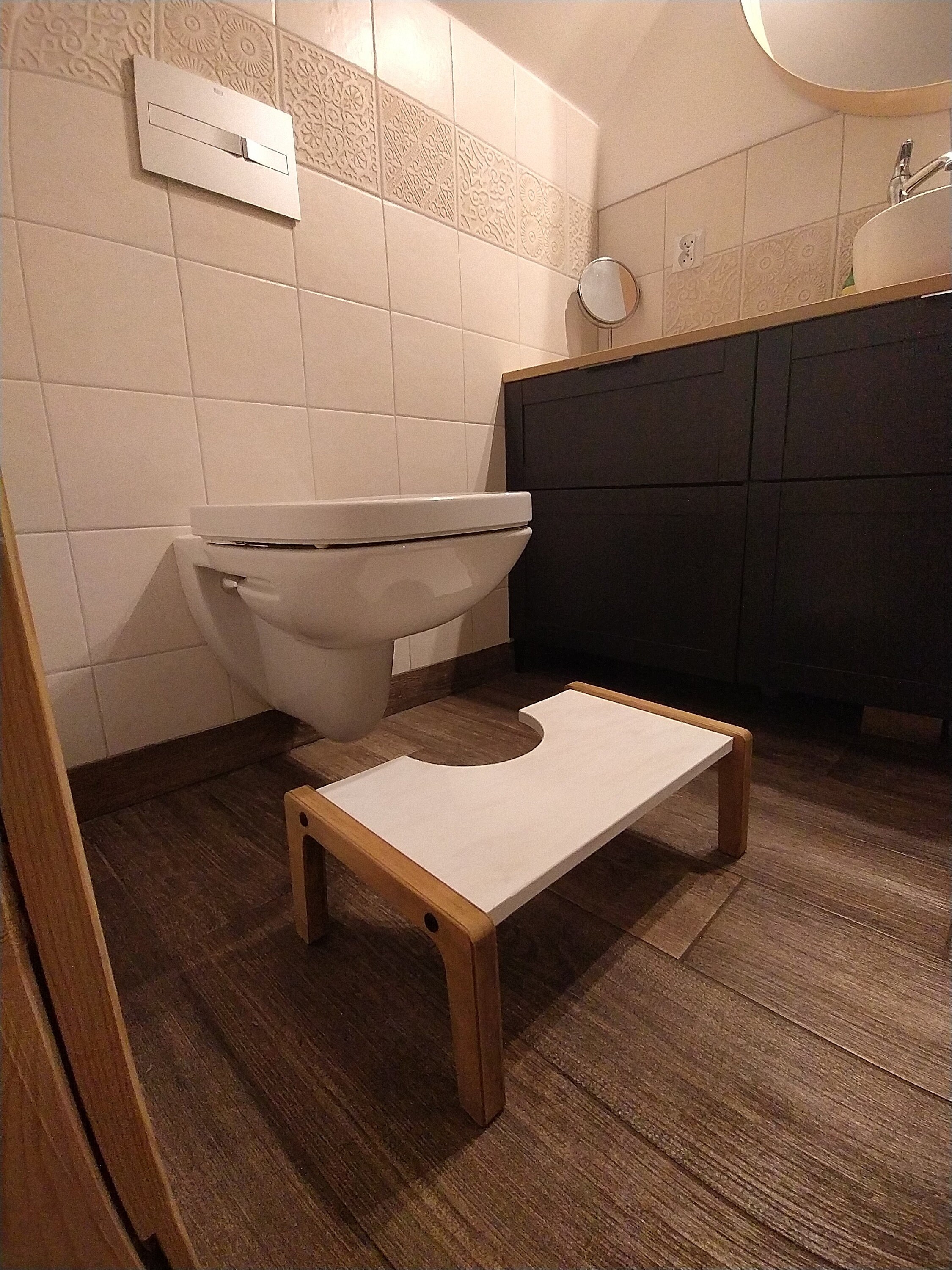 Poop Stool, Bathroom Modern Stool, Poop Support, Bathroom Footstool ...