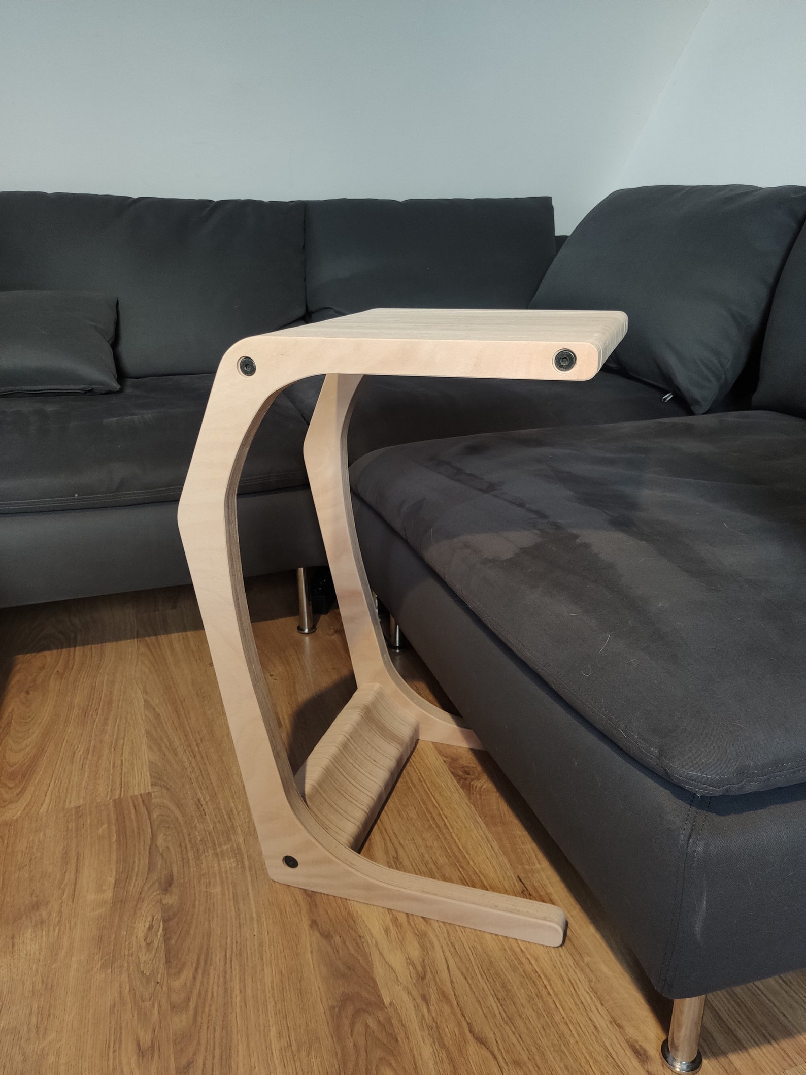 C Couch Table, C Shape Computer Table, Modern Sofa Side Table, End ...