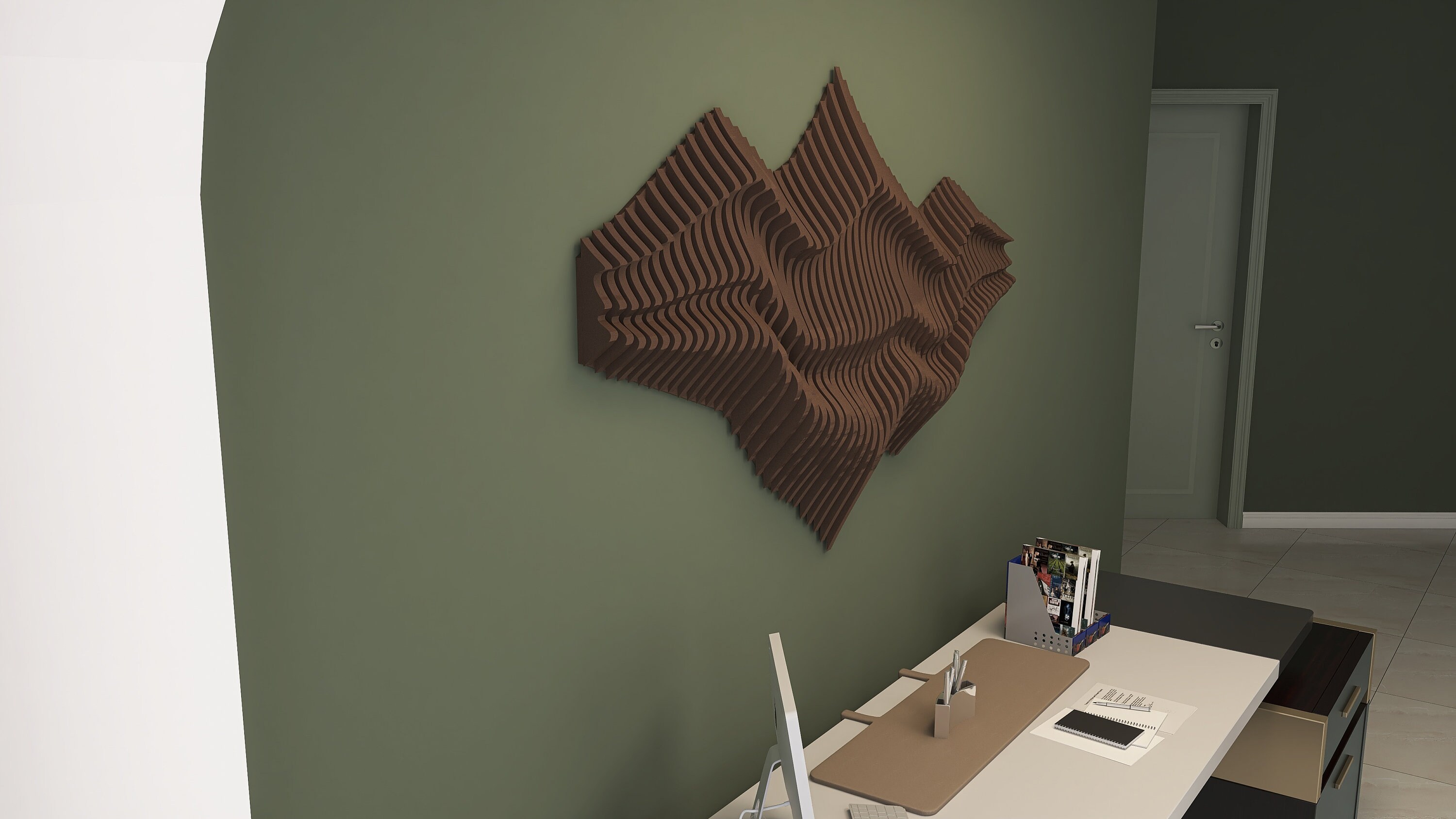 3D Wall Sculpture, Large Wall Hangings, Panoramic Wall Art Waves - Etsy