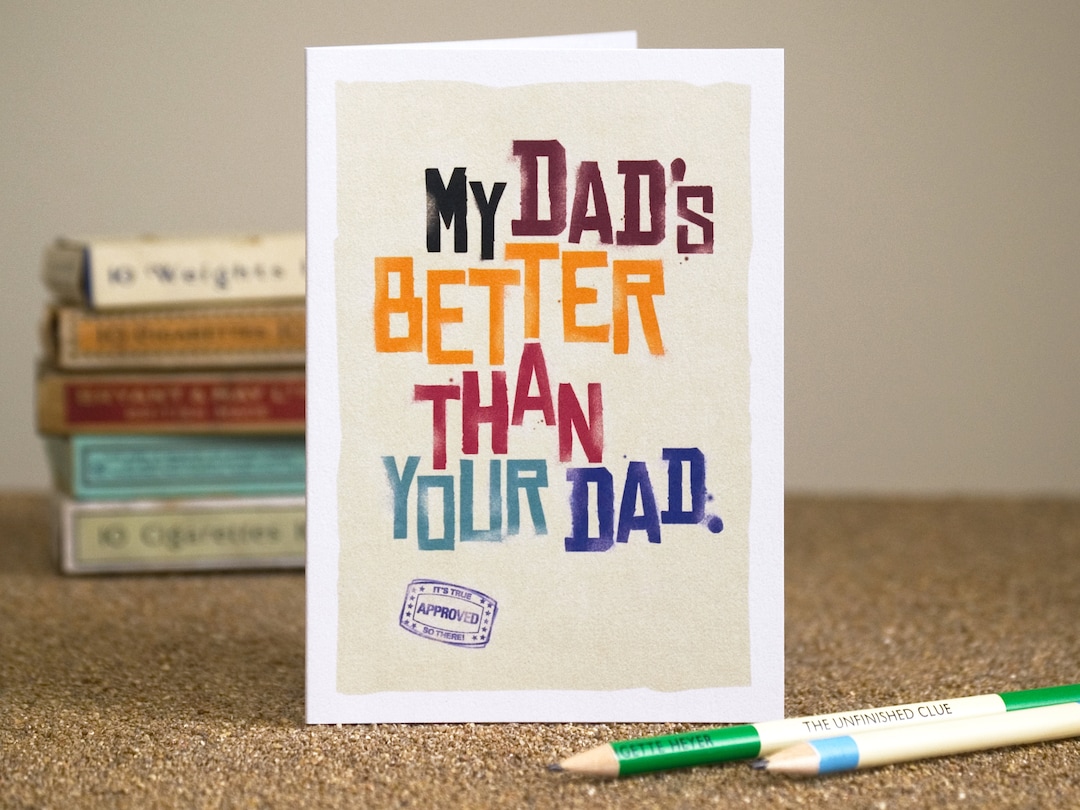 Funny Dad Quote Card - Etsy