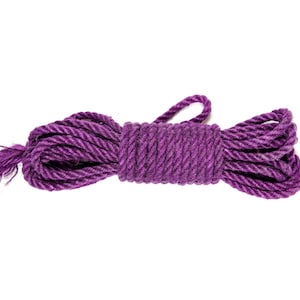 Jute Bondage Rope - Purple - Etsy