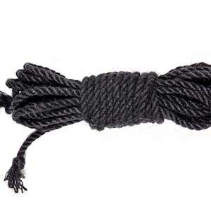 Jute Bondage Rope - Black - Etsy