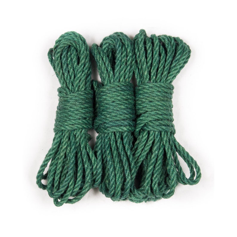 Jute Bondage Rope Emerald Green | Etsy