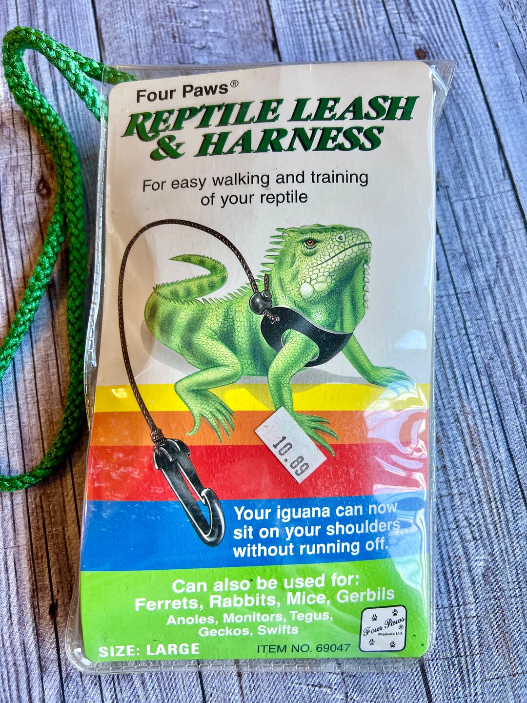 Lizard Leash and Harness, Size Large, by Four Paws, Leather New in ...