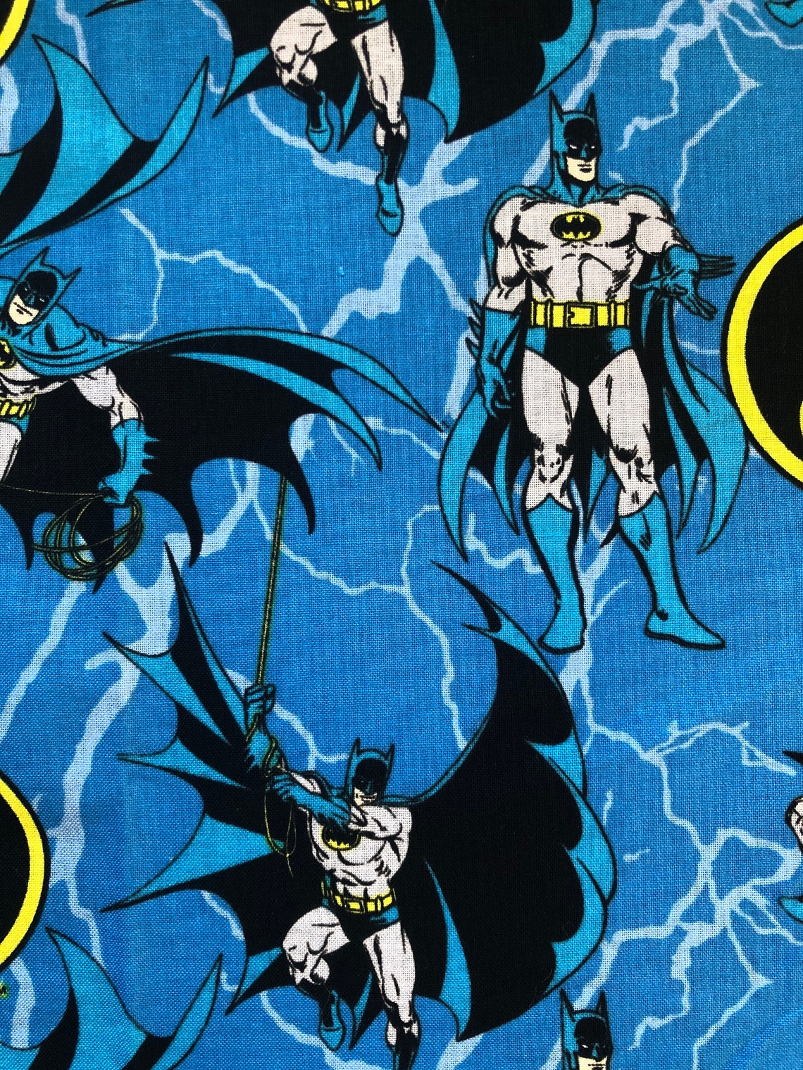 Batman Superhero Fabric by the Yard Fat Quarters 1/2 Yard | Etsy UK