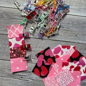 Mini Sewing Clips: Assorted Colors Fabric Quilting Craft Clips - 25 or ...