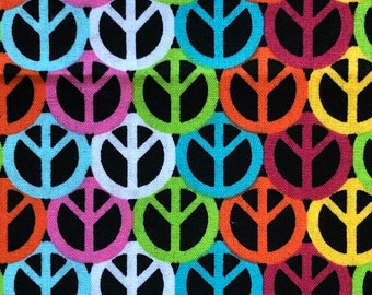 Peace Sign Fabric - Etsy