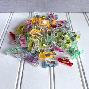 Mini Sewing Clips: Assorted Colors Fabric Quilting Craft Clips - 25 or ...