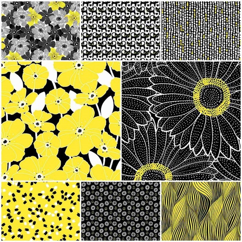 Sundance by Timeless Treasures - Trio Floral - Fat Quarter Bundle - Set ...