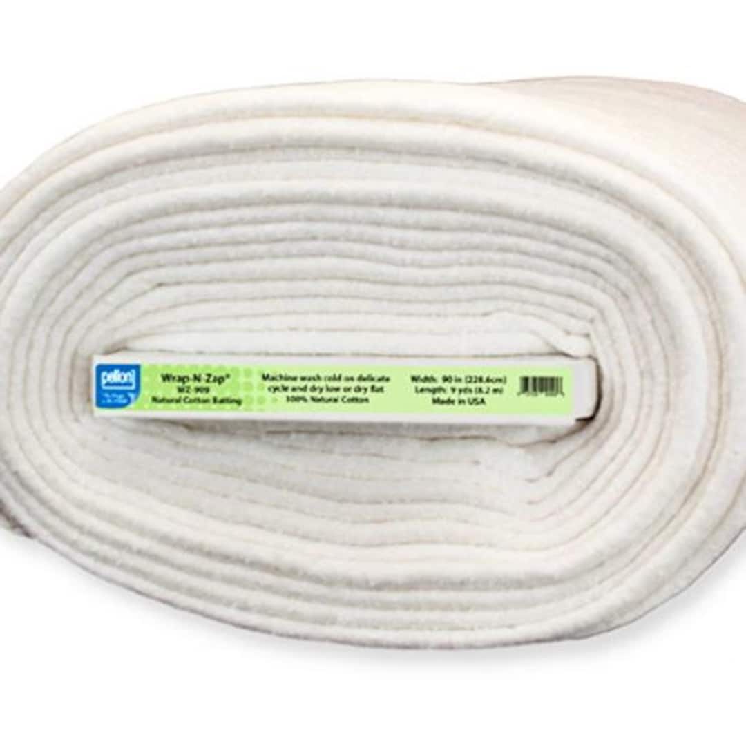 Pellon Wrap and Zap - WZ-2210 100% Natural Cotton Batting - 22” Wide ...