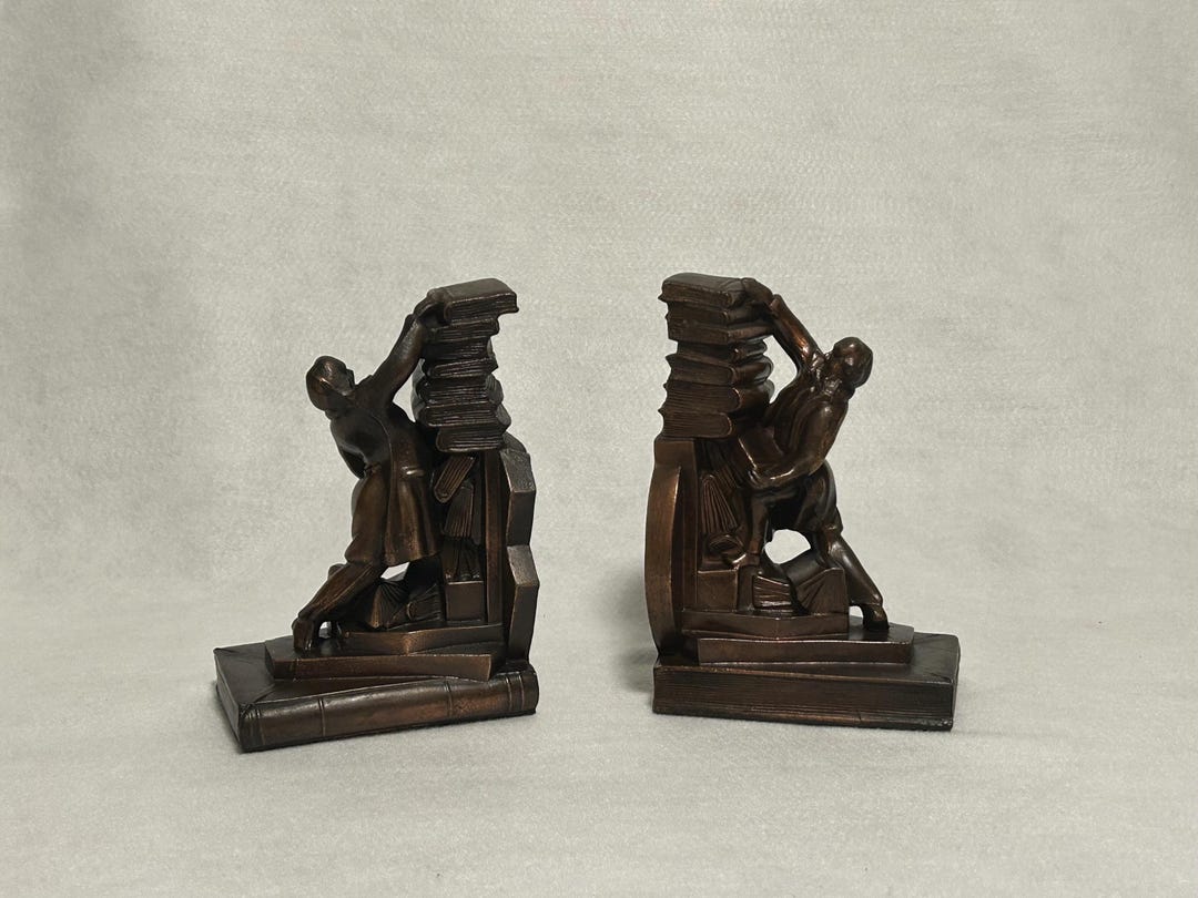 Antique Bronze Bookends - Etsy