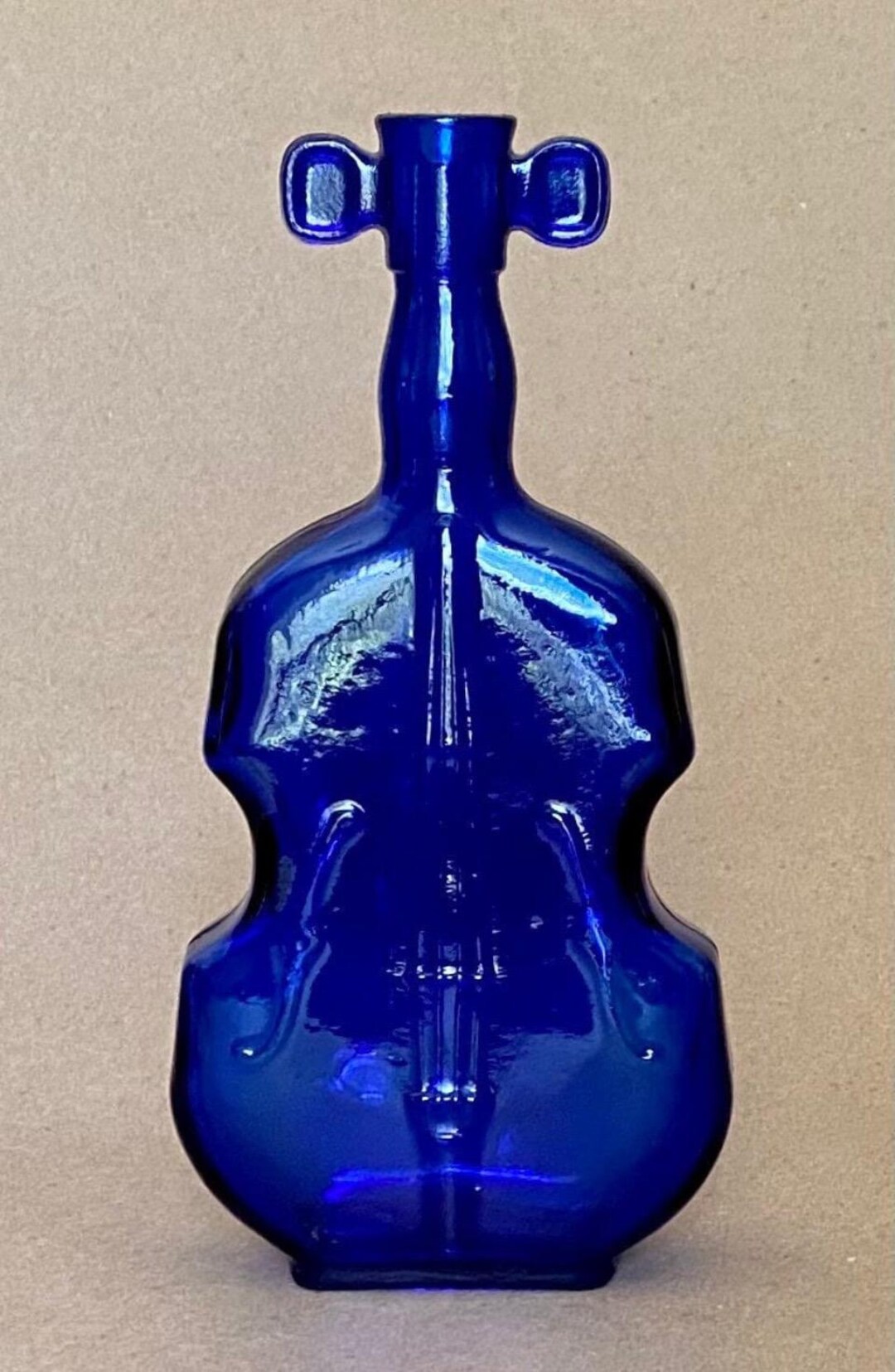 1940s Cobalt Blue Glass Violin Vase - Etsy
