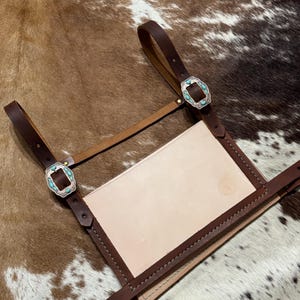 Custom Exhibitor Harness Number Holders Tooled Leather Custom Leather ...