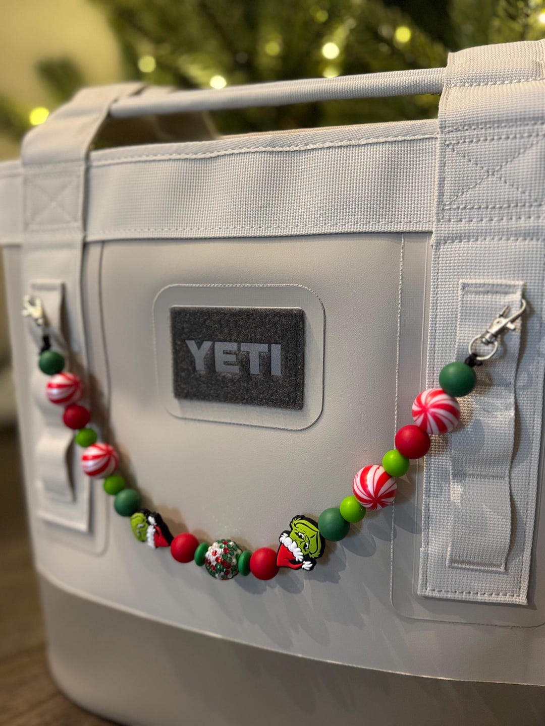 Yeti Camino Bogg Bag Christmas Chain Acessory Silicone Chain Yeti Camino Chain Silicone Grinch ...