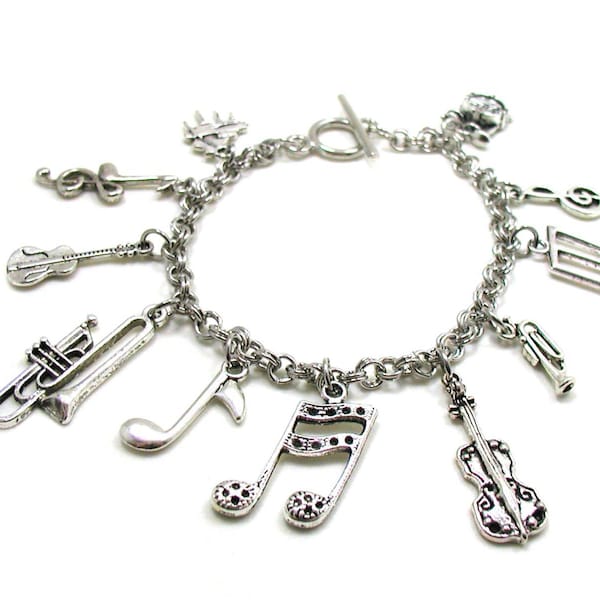 Music Note Bracelet - Etsy