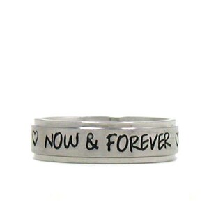 Now & Forever Ring, Love Ring, Stainless Ring, Stainless Steel Ring ...
