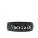Forgiven Ring, Black Personalized Name Ring, Black Ring Band, Religious ...