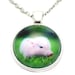 Pink Pig Necklace, Pink Pig Jewelry, Baby Pig Necklace, Pink Pig ...