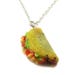 Taco Necklace, Charm Necklace Gift, Charm Jewelry, Beef Taco Charm ...