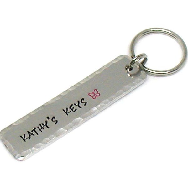 Stamped Key Chain - Etsy