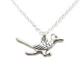 Roadrunner Necklace Silver Roadrunner Road Runner Necklace | Etsy