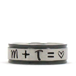 Initial Ring, Promise Ring, Wedding Ring, Name Ring, Personalized ...