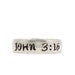 John 3:16 Ring, Scripture Ring, Bible Verse Ring, Stainless Steel Ring ...