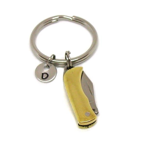 Pocket Knife Key Ring - Etsy