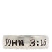John 3:16 Ring, Scripture Ring, Bible Verse Ring, Stainless Steel Ring ...