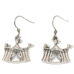 Circus Tent Earrings, Circus Tent Charm, Circus Jewelry, Amusement Park ...