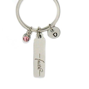 Faith Key Chain, Faith Keychain Gift, Birthday Gift, Faith Charm Gift ...