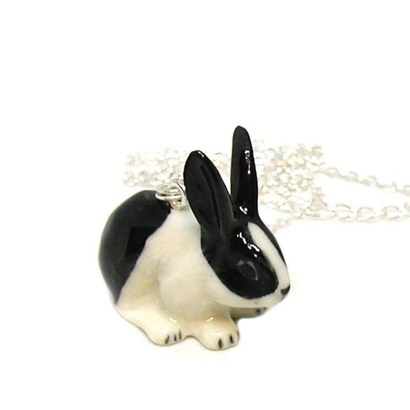 Rabbit Necklace - Etsy