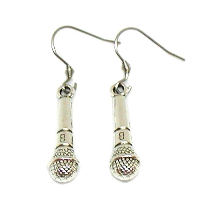 Microphone Earrings - Etsy