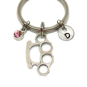 Brass Knuckles Keychain, Knuckleduster Keychain, Brass Knuckles Key ...