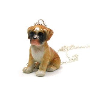 Boxer Puppy Necklace, Boxer Jewelry, Boxer Pendant, Puppy Jewelry ...