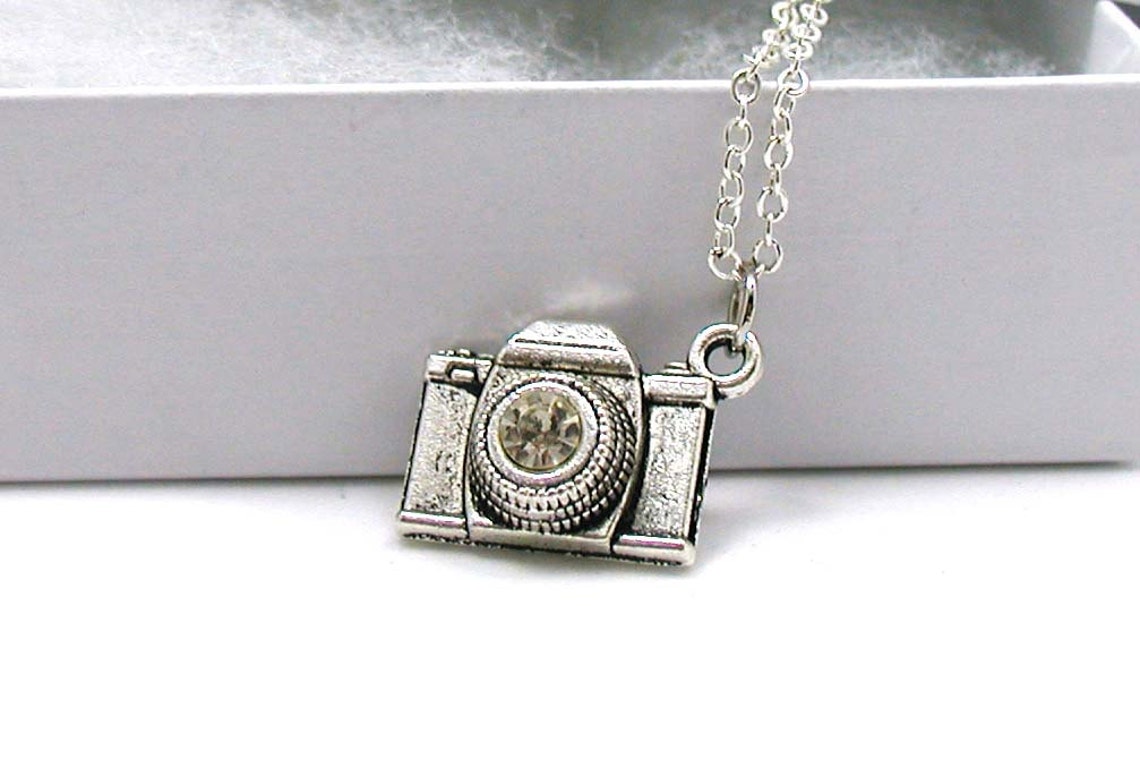 Camera Necklace Charm Necklace Charm Jewelry Camera - Etsy
