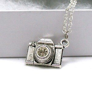 Camera Necklace, Charm Necklace, Charm Jewelry, Camera Pendant, Camera ...