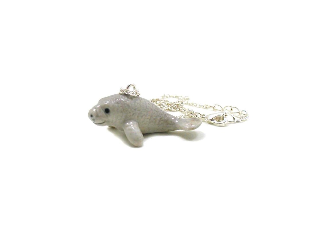 Manatee Necklace, Charm Necklace, Charm Jewelry, Manatee Charm, Manatee ...