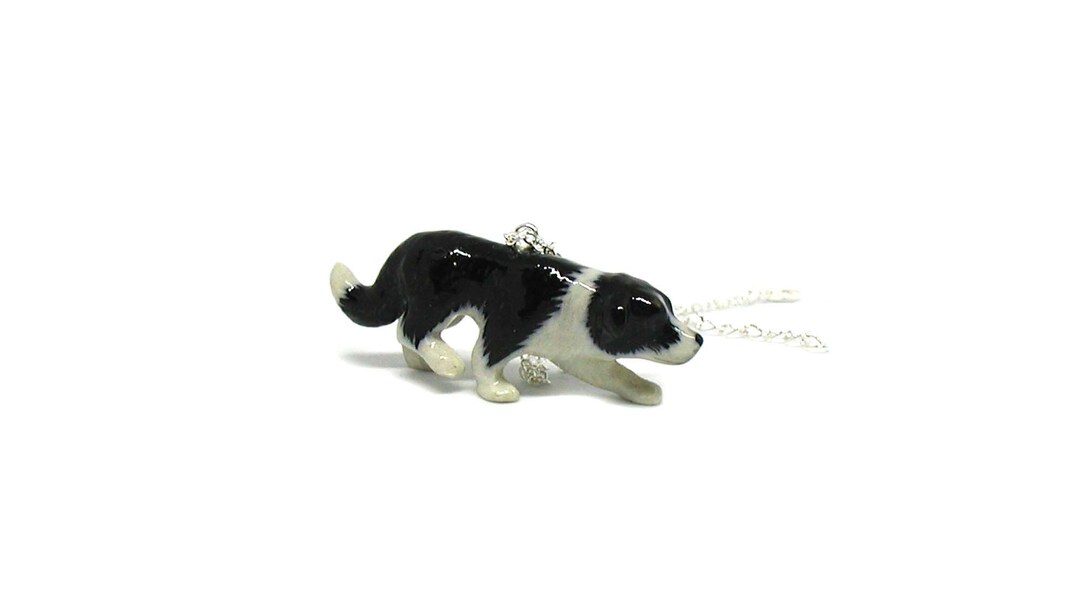 Border Collie Necklace, Charm Necklace, Dog Jewelry, Border Collie ...